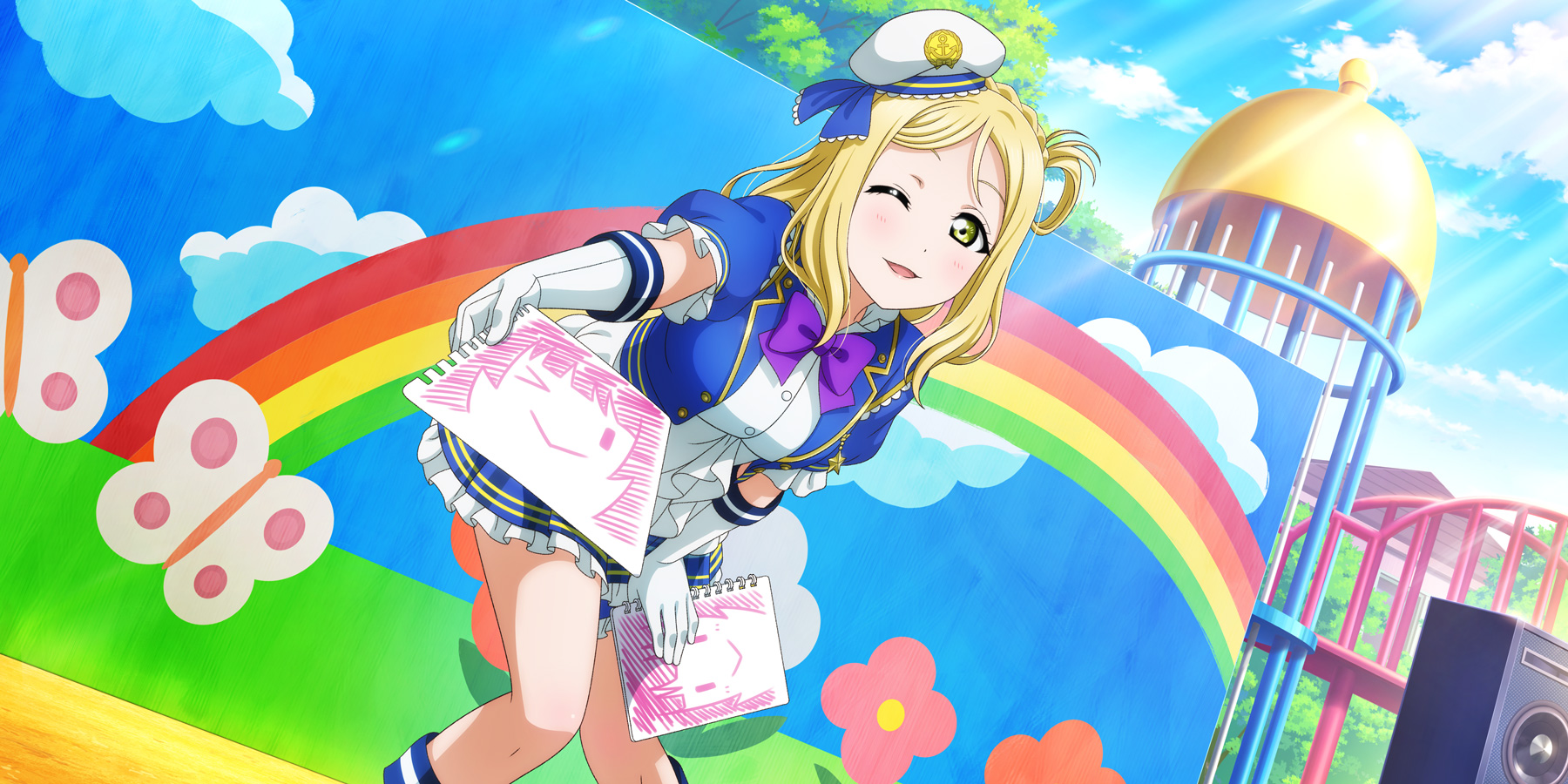 SR Mari Ohara 「Special Rina-chan Boards for You! / 🎵 HAPPY PARTY TRAIN ...