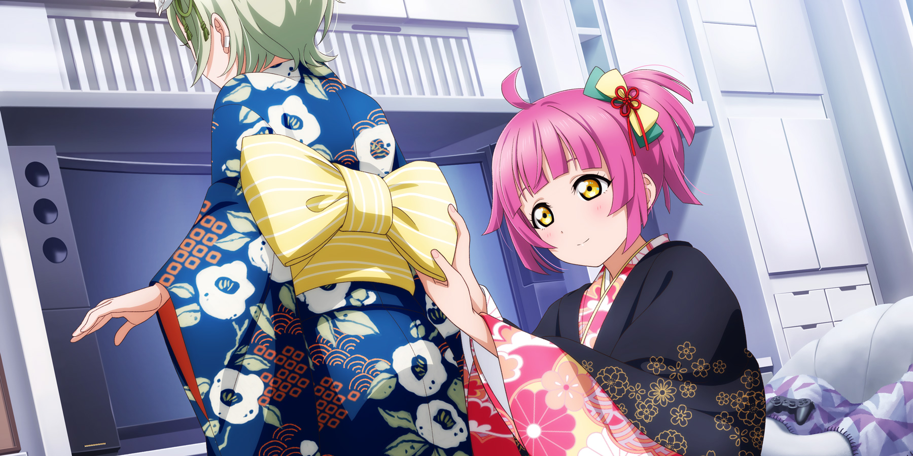 SR Rina Tennoji 「Let's See, We Just Tie It Here And... / 🎵 Eien no ...