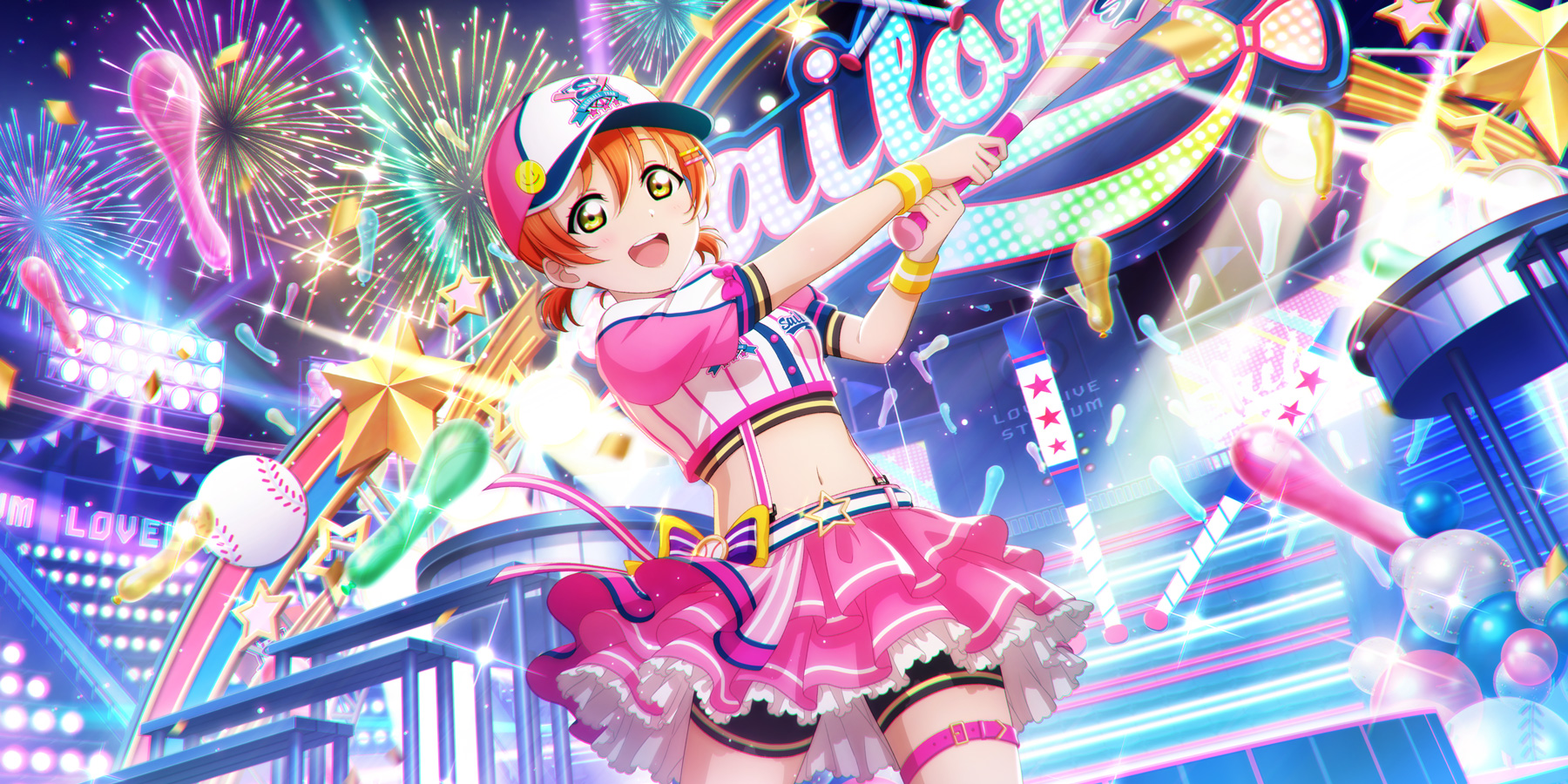 UR Rin Hoshizora 「Sliding Headfirst! / Baseball Festival」 | Cards list ...