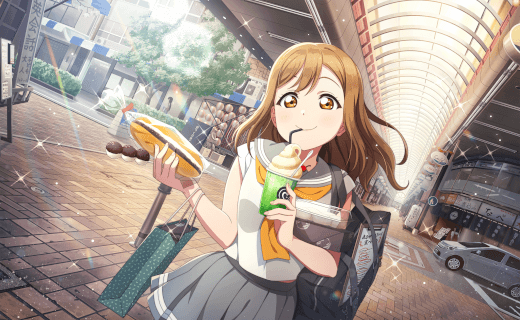 UR Hanamaru Kunikida Pure 「Having a Snack Downtown」 | Cards list | SIF2 ...
