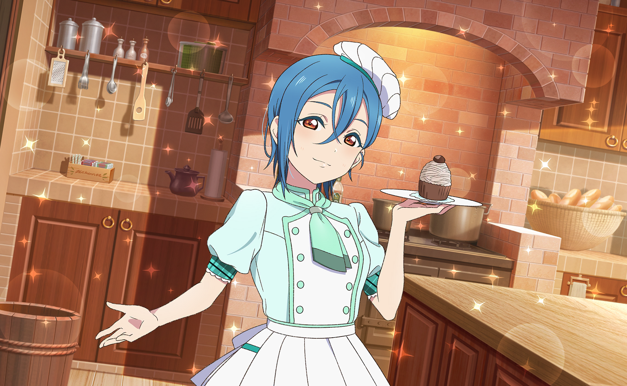 SR Shiki Wakana Cool 「Taste Tester Wanted」 | Cards list | SIF2 MIRACLE ...