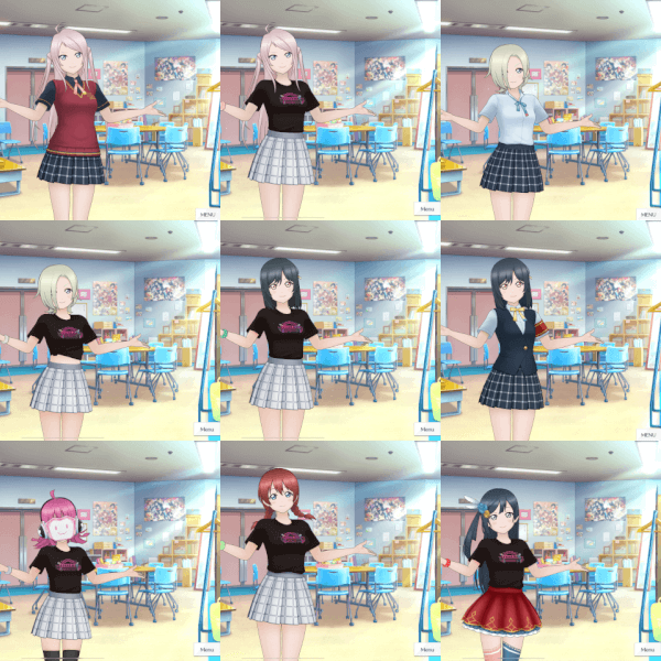 Costumes list | Costumes list | All Stars | Games | Idol Story - Love Live!