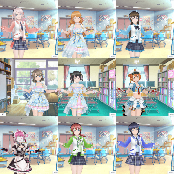 Costumes list | All Stars | Games | Idol Story - Love Live!